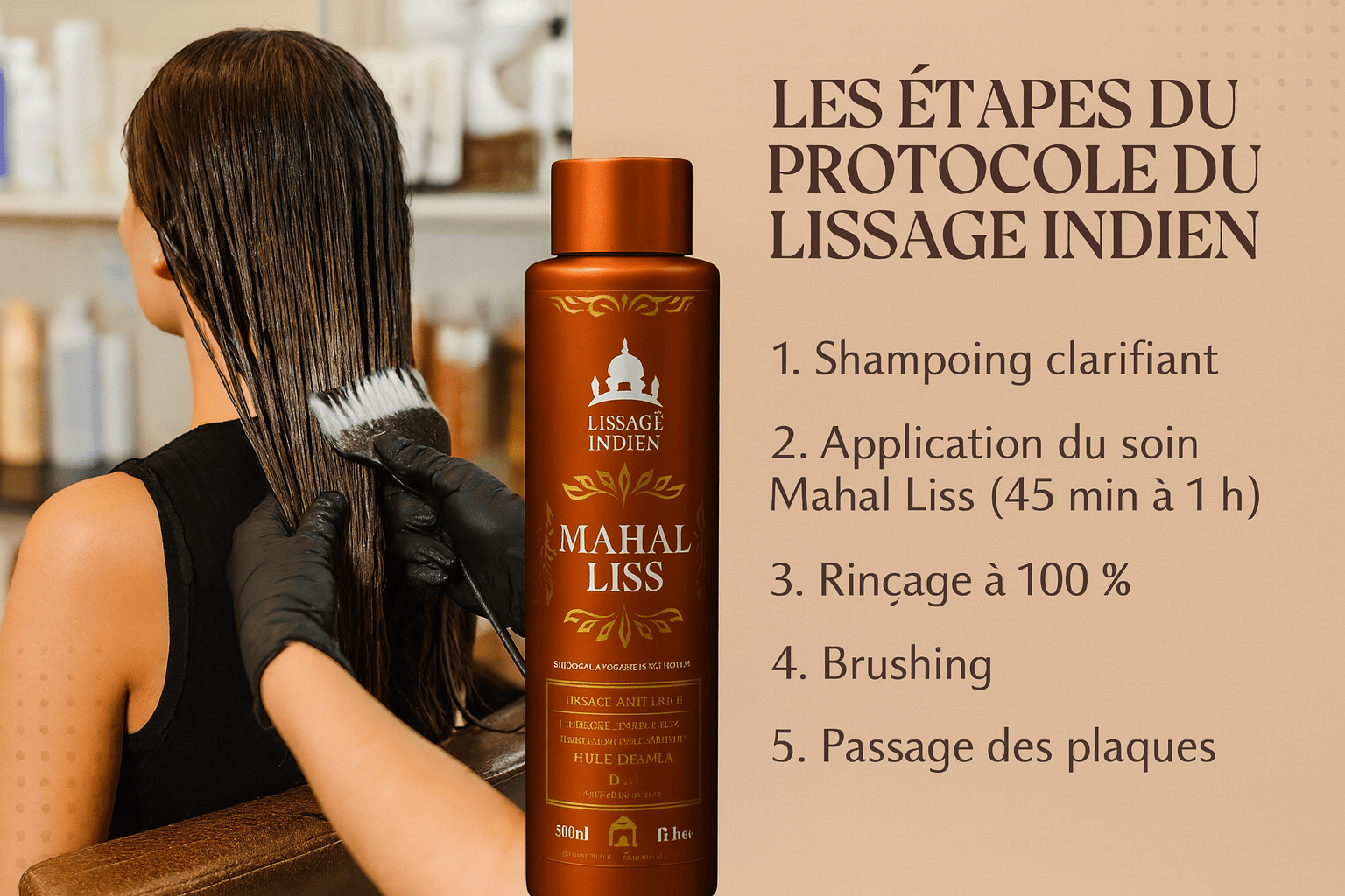 Quelles sont les étapes du protocole du lissage indien ? – Cosmetichairshop