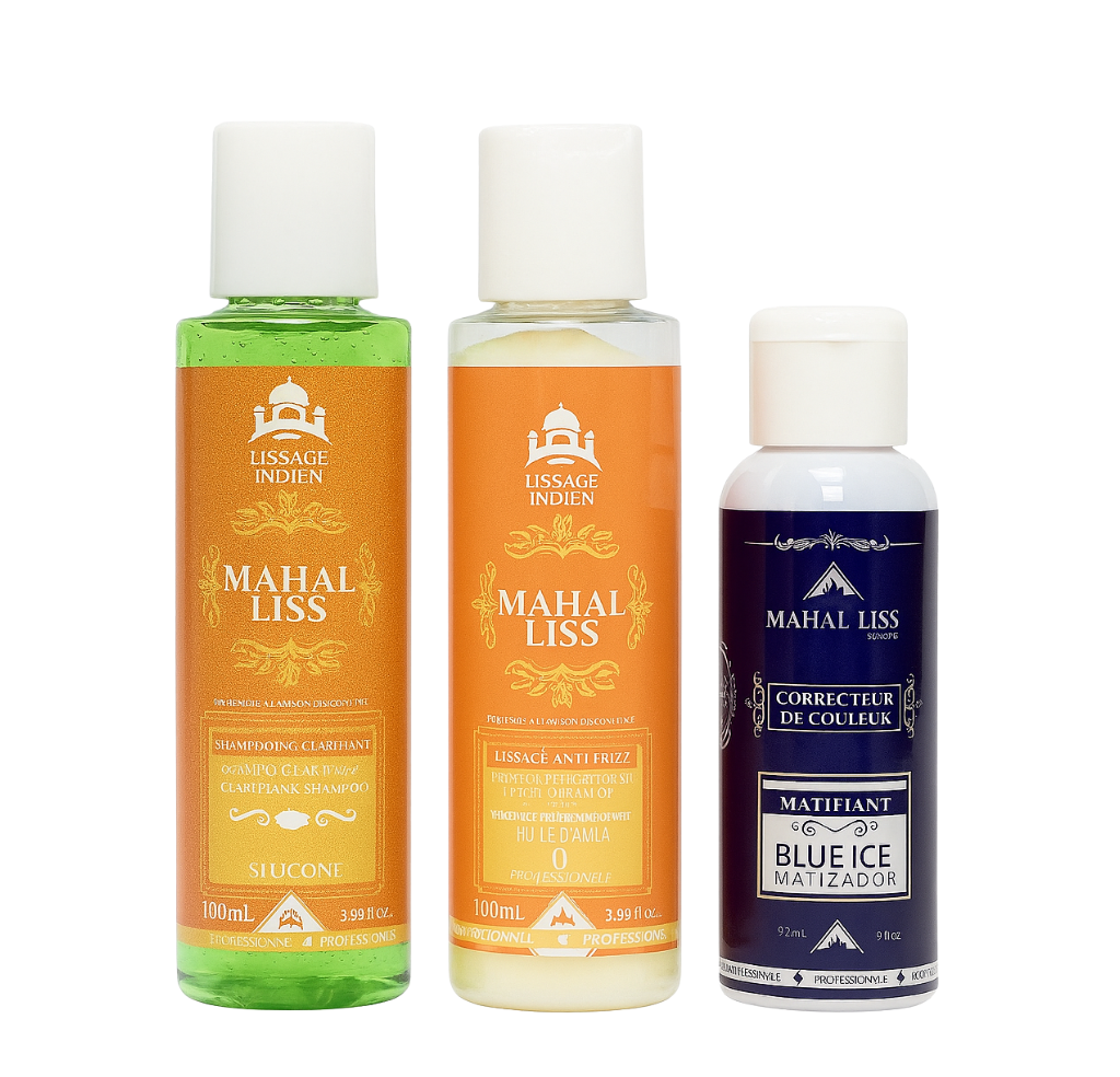 Mini Kit Lissage Nano Indien Mahal Liss – Matifiant Spécial Cheveux Bl ...