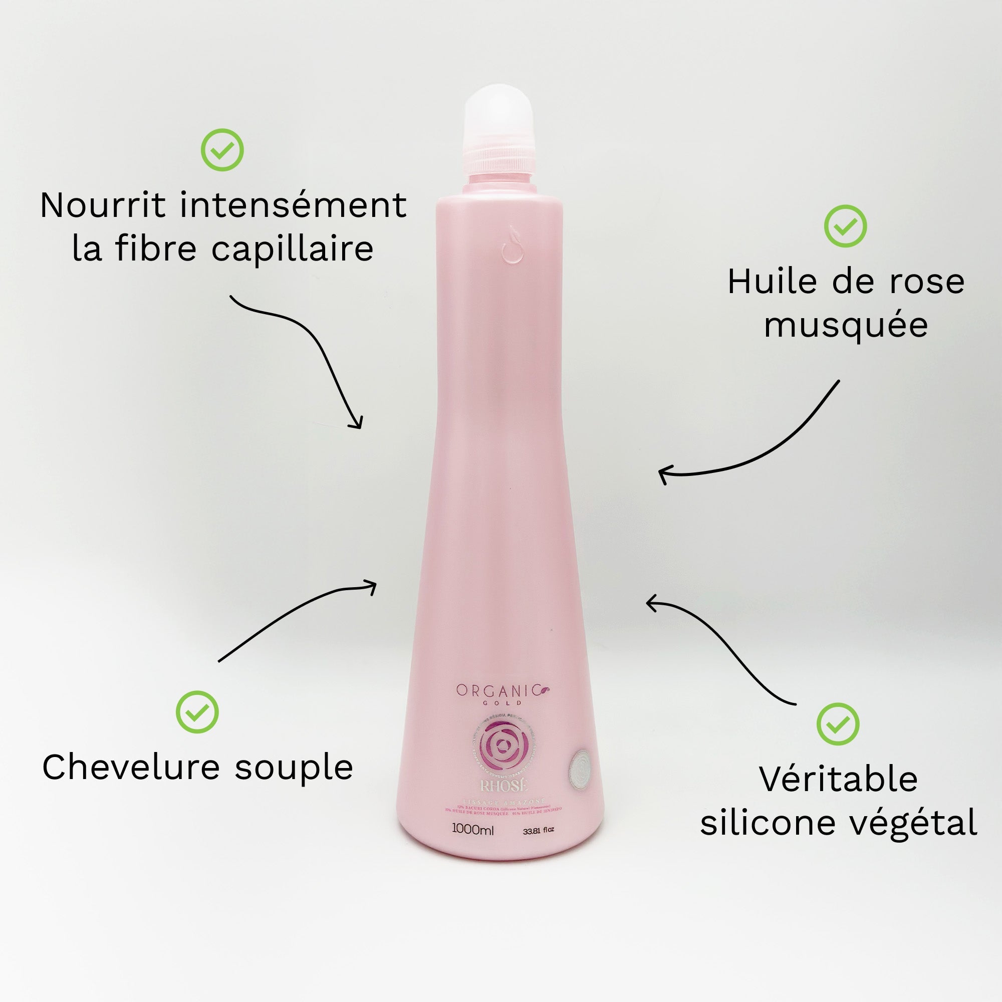 Lissage Organic Gold Rhosé - 1000ml – Cosmetichairshop